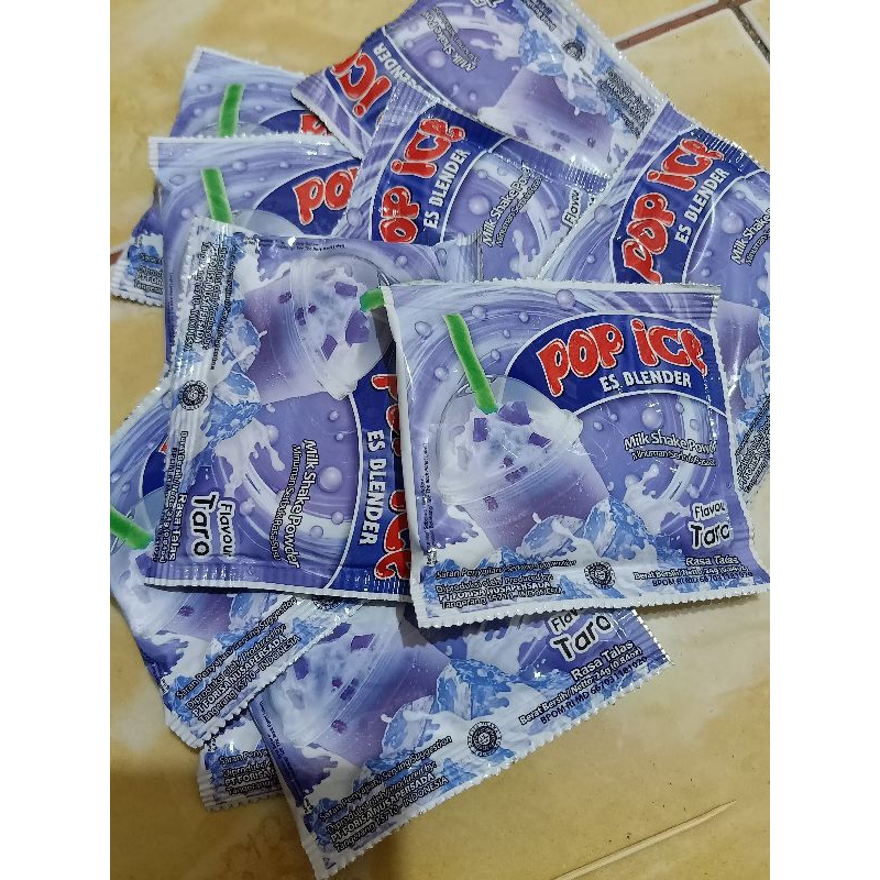 Jual Pop ice Taro 1 renteng isi 10 | Shopee Indonesia