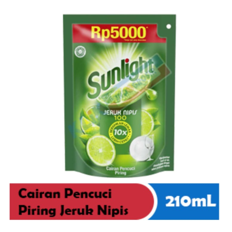 Jual Sunlight Sabun cuci piring jeruk nipis 210 ml (Pcs) | Shopee Indonesia
