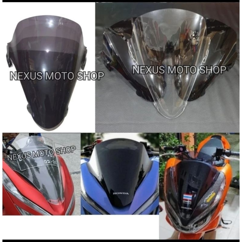 Jual windshield pcx150 new windshield standar pcx 150 new visor batman ...