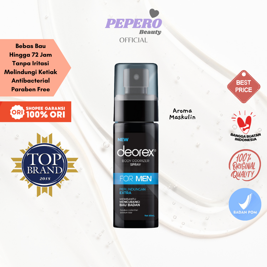 Jual DEOREX Body Odorizer Spray For Men 60ml | Deodorant - Penghilang ...