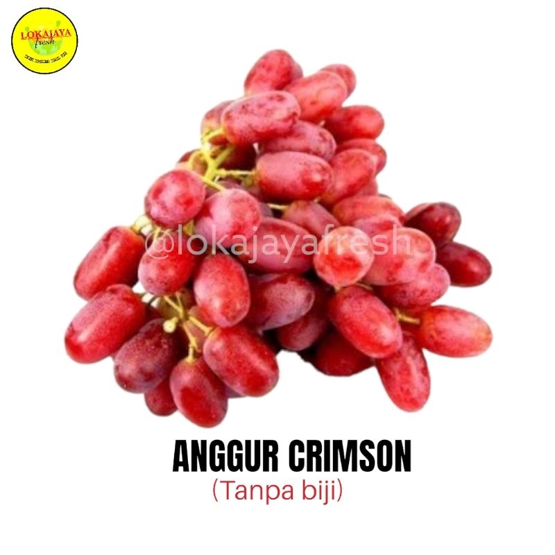 Jual Anggur Merah Crimson Seedless 1Kg | Shopee Indonesia