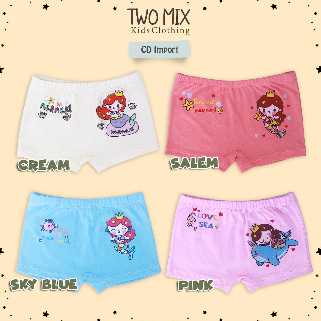 Jual Two Mix - Pakaian Dalam Celana Boxer Anak Perempuan Printing Lucu ...