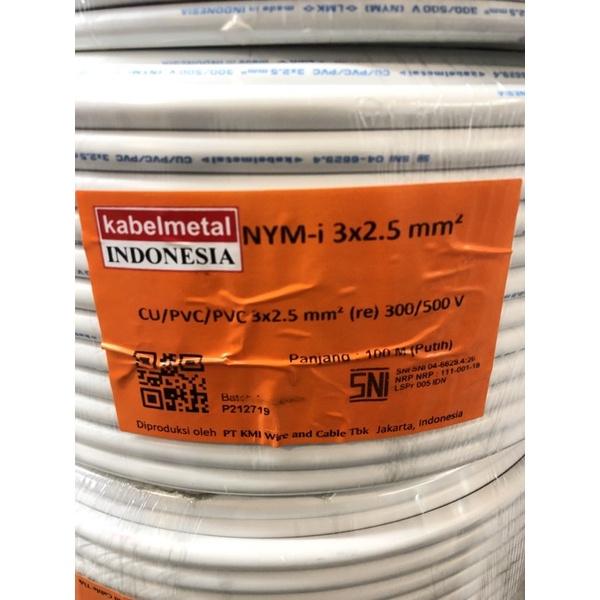 Jual kabel metal Kabel nym metal 3x2.5 potongan / meteran | Shopee ...