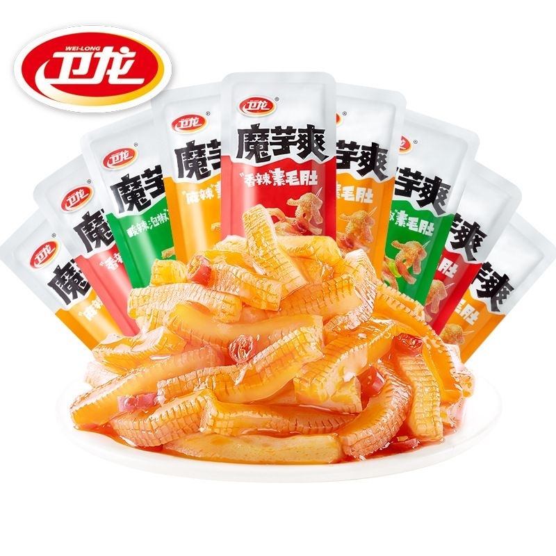 Jual Wei Long Konjac Cemilan Cumi Vegetarian Mo yu shuang 15grma 卫龙魔芋爽 ...