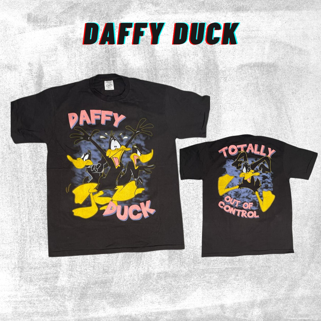 Jual OVERSIZE T-SHIRT TAG WILD OATS DAFFY DUCK FULL PRINT | Shopee ...