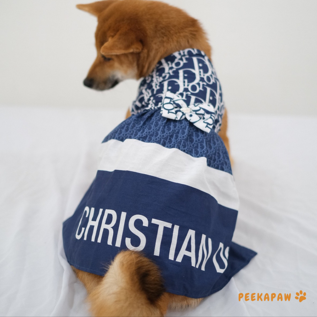 Jual Peekapaw - Baju Anjing dan Kucing Dress Christian Dior | Shopee Indonesia