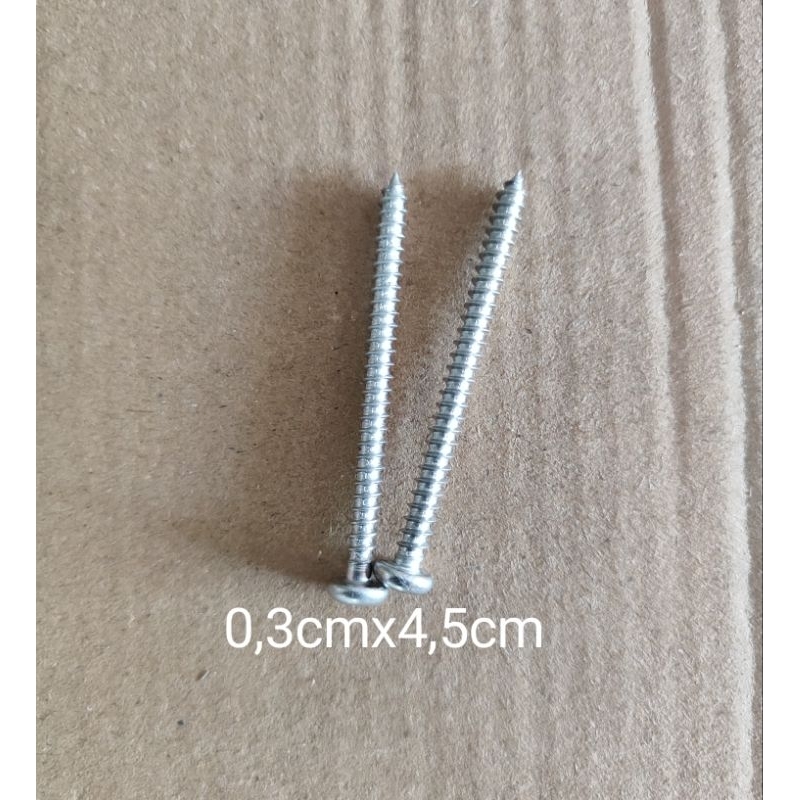 Jual Baut plus skrup lancip 0,3 panjang 4,5cm | Shopee Indonesia