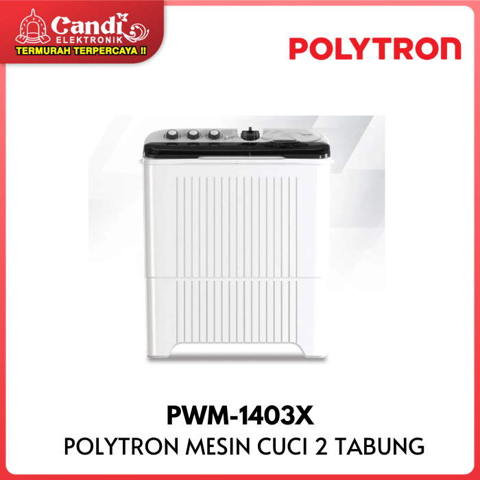 Jual POLYTRON MESIN CUCI PWM-1403X 14 KG TWIN TUB 2 TABUNG PRIMADONA ...