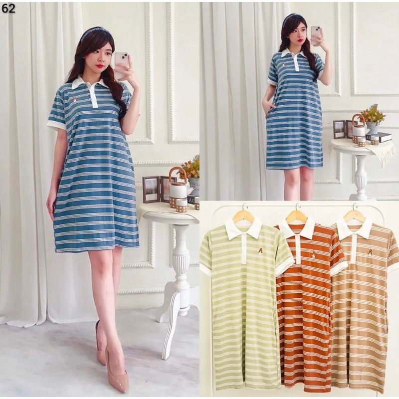 Jual Nadine Dress (READY MINT & MILO) | Shopee Indonesia