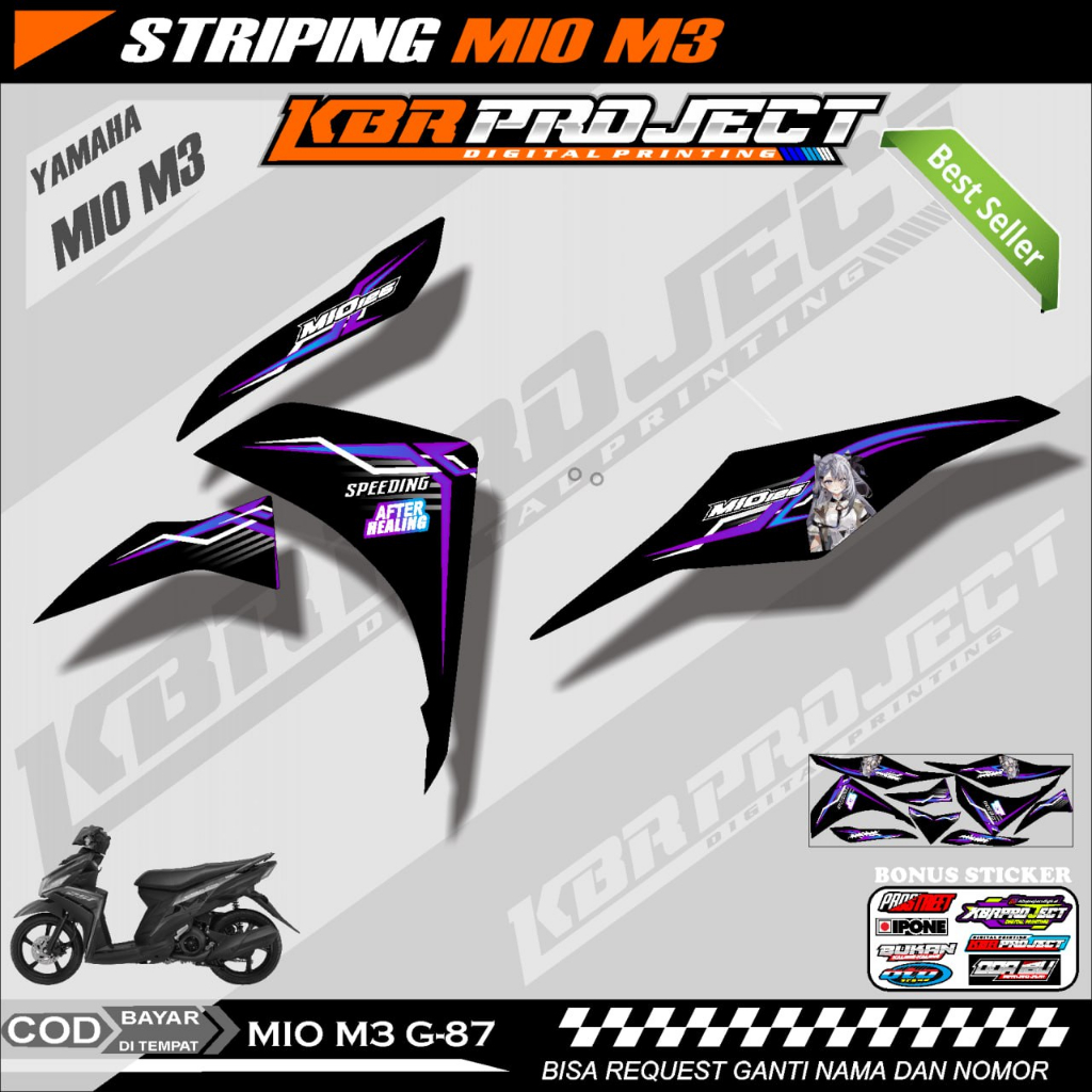 Jual MIO M3 STIKER STRIPING MOTOR KEREN LIS VARIASI MIO M3 STIKER MOTOR ...
