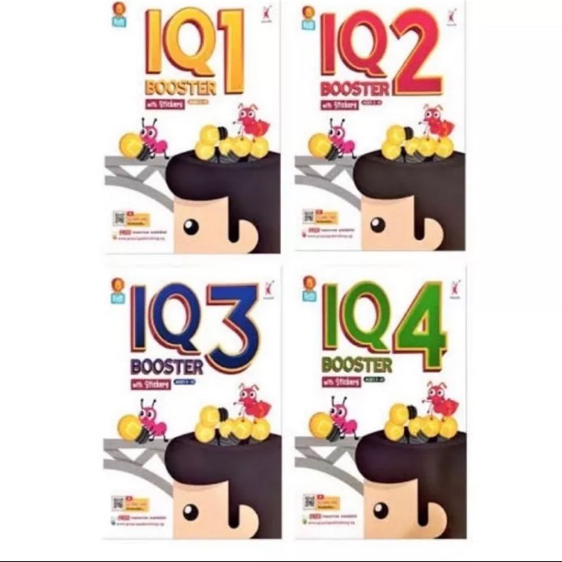 Jual IQ Booster 1 2 3 4 Buku Aktivitas IQ test Anak Kids Activity Book ...