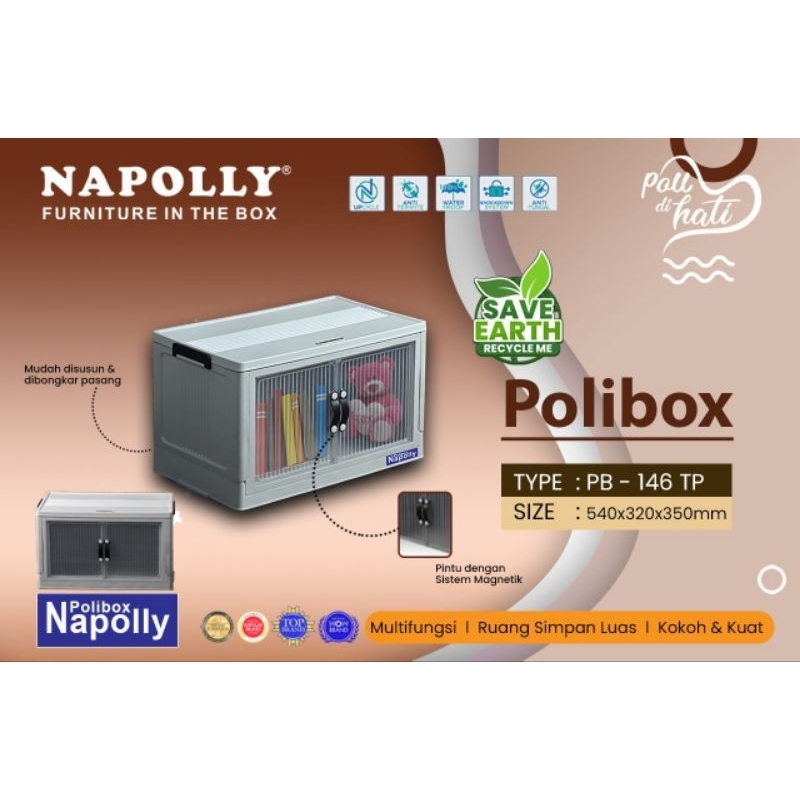 Jual storage box napolly polibox rak serbaguna box container box ...