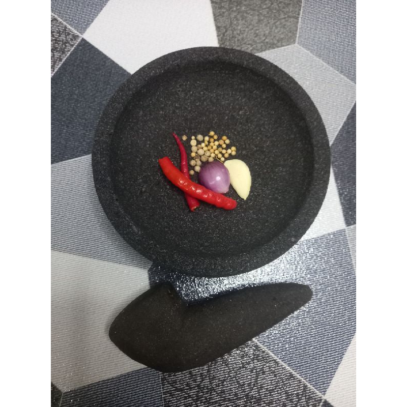 Jual cobek dan pestle batu gunung berapi asli buatan tangan dari gunung ...