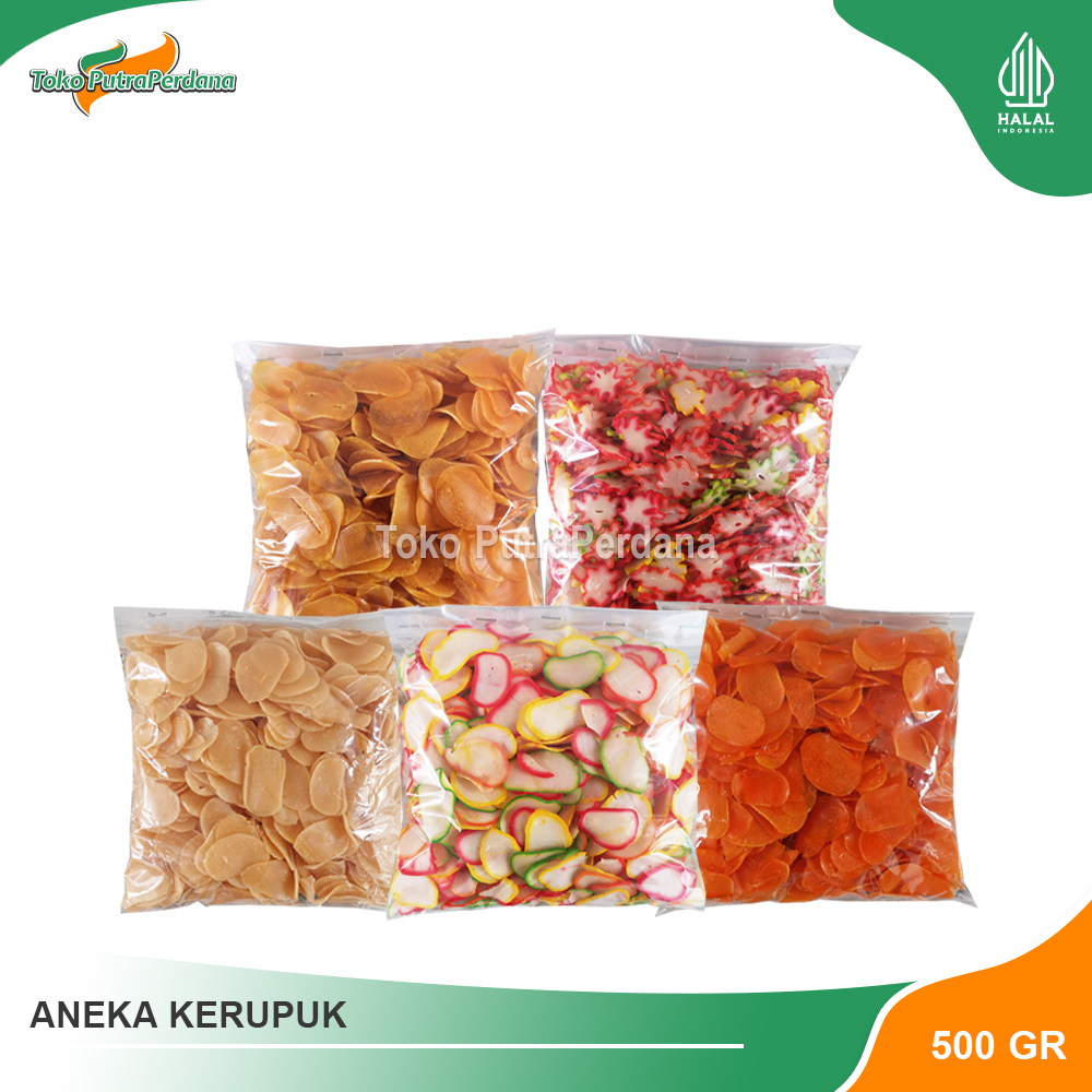 Jual ANEKA KERUPUK Mentah 500gr | Shopee Indonesia
