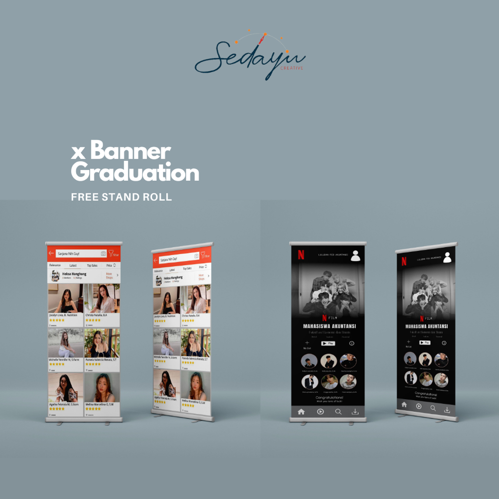 Jual X Banner Sidang | X Banner Wisuda | X Banner Graduation | X Banner ...