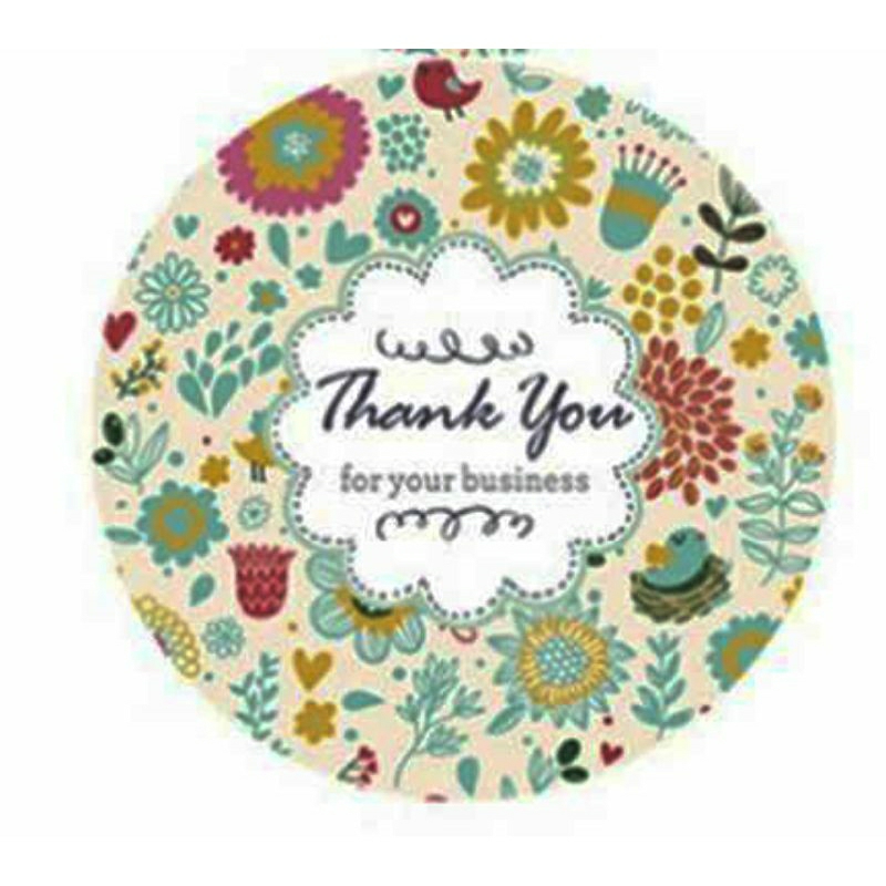 Jual (100 pcs) Sticker Thank You /stiker terima kasih part 2 | Shopee ...