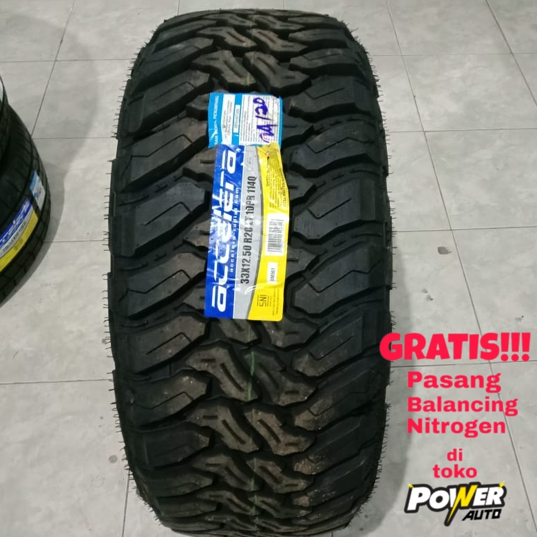 Jual ban mobil MT tampak lebar 33x12,5 R20 ACCELERA M/T 01 Untuk Mobil ...