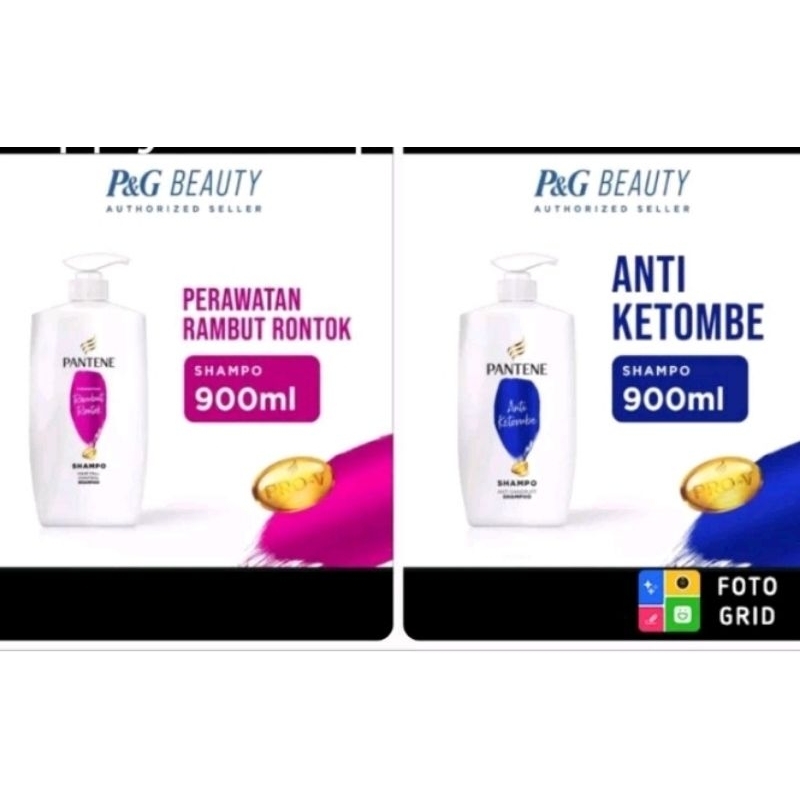 Jual Shampo Pantene Anti Rontok / Anti Ketombe 900 ml Sampo Anti ...