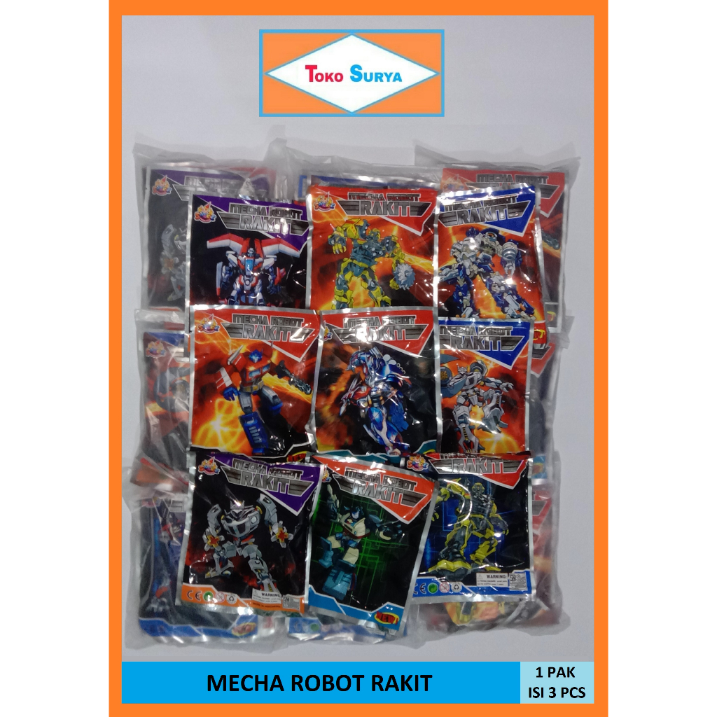 Jual [3 PCS] Sankie Mecha Robot Rakit Mainan Robot Rakit Anak | Shopee ...