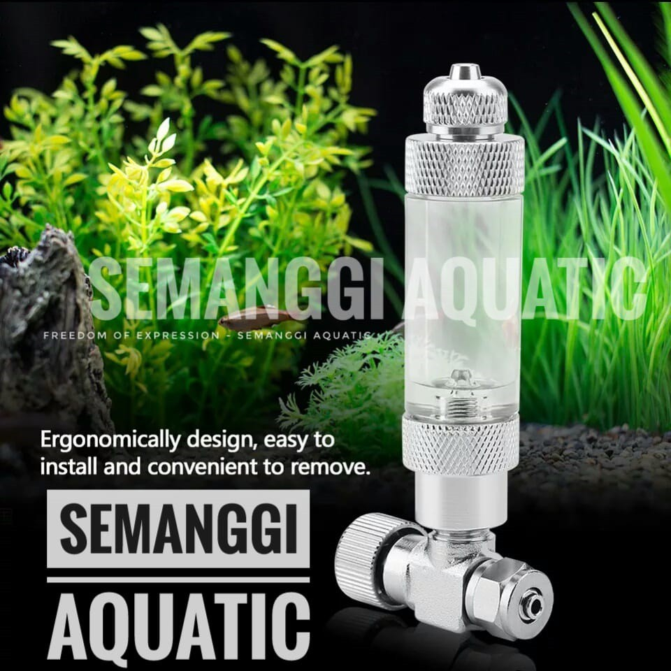 Jual [2 in 1] Bubble Counter & Check Valve Aquascape / Double Head ...