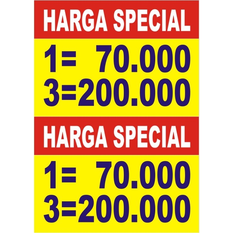 Jual Harga Special / Tag harga / KERTAS TULISAN LAMINATING / KERTAS ...