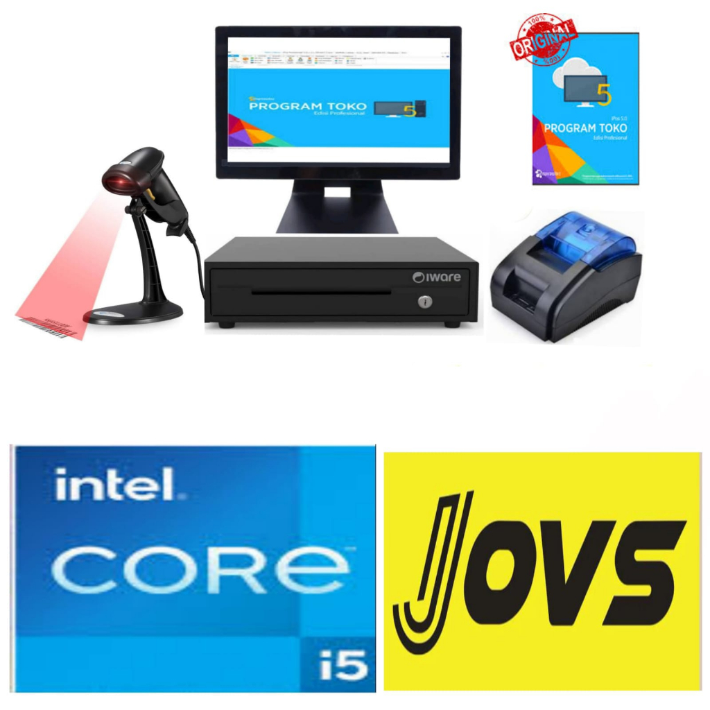 Jual Mesin kasir PC All in One POS core i5 Komputer kasir Lengkap ...