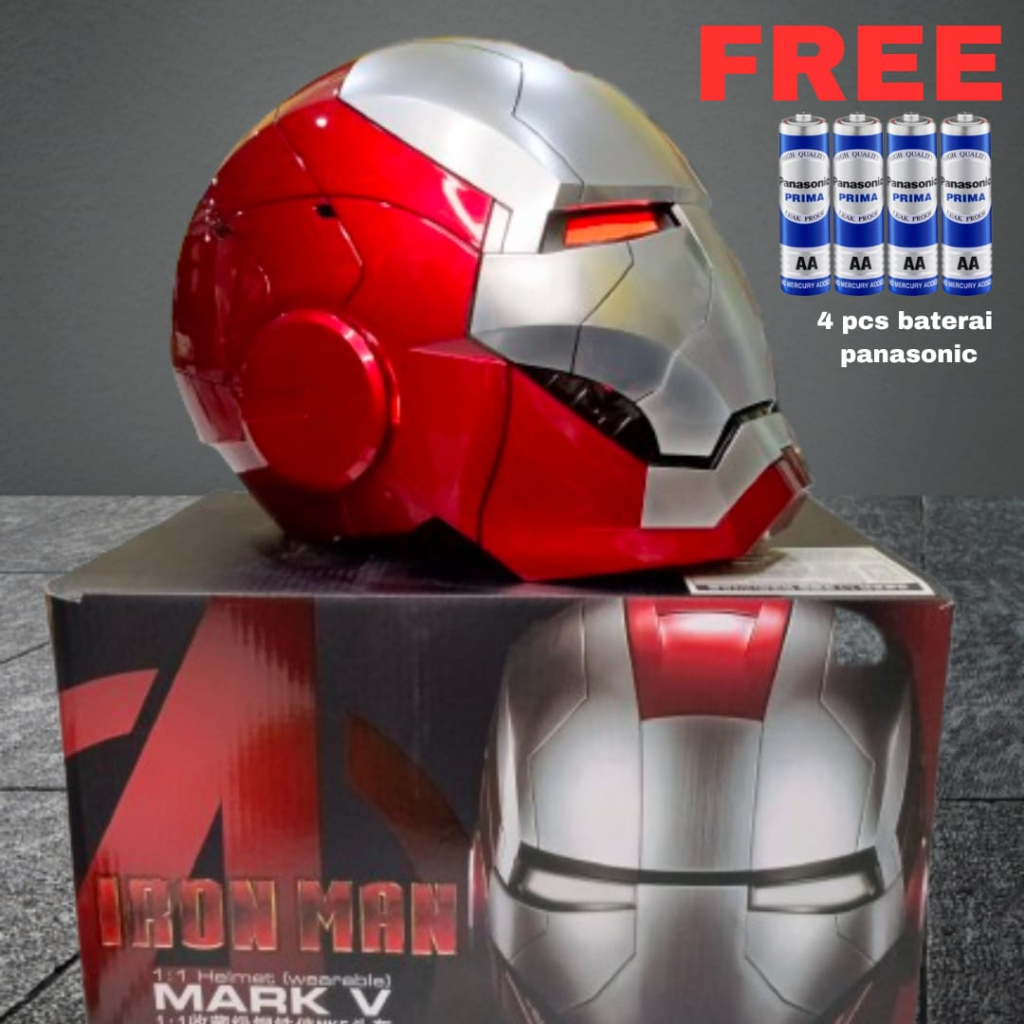 Jual Helmet Helm Iron Man Mark Infinity Saga Ironman Life Size Action ...