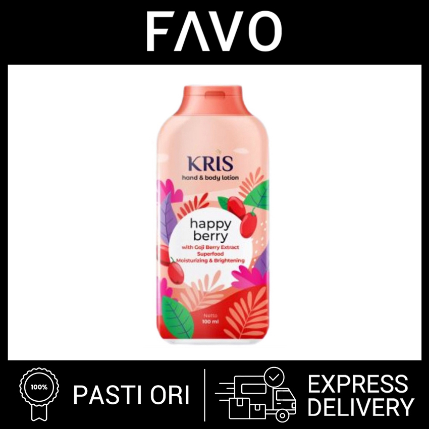 Jual Hand & Body Lotion Kris Happy Berry Super Food - 100 mL | Shopee ...
