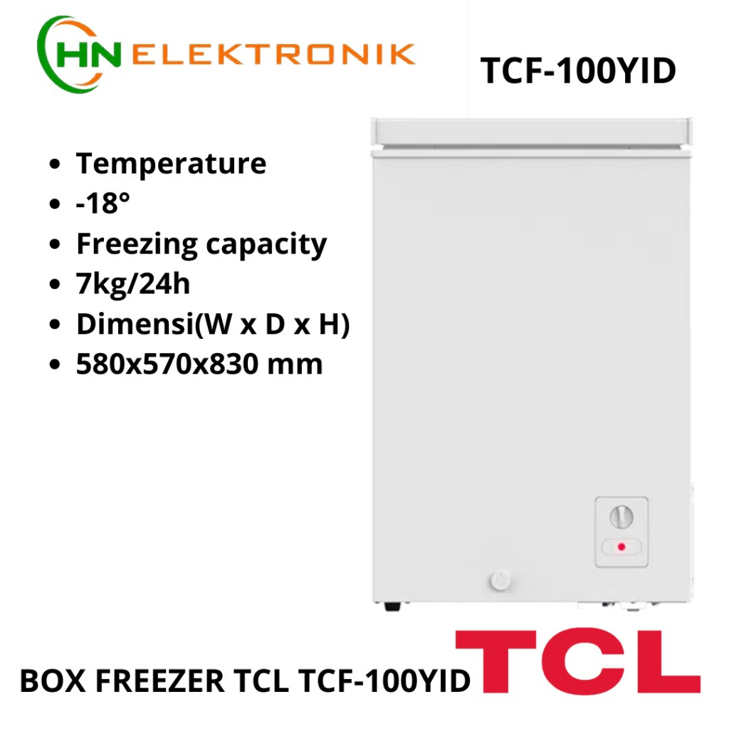 Jual CHEST FREEZER BOX TCL 100 L | Shopee Indonesia
