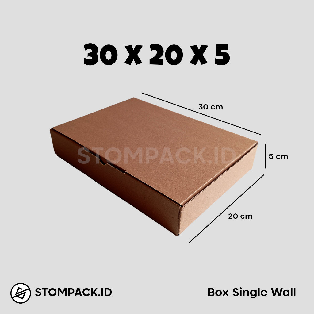 Jual Kardus Kecil Box Packaging Online Shop 30x20x5 cm | dus packing ...