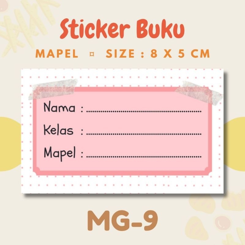 Jual Sticker Mapel Sekolah Lucu | MURAH | Anak SD, SMP, SMA | Shopee ...