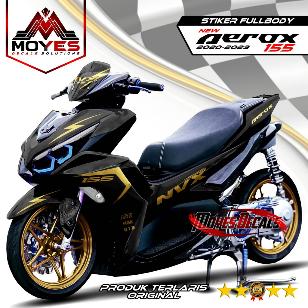 Jual Decal New Aerox 155 List Polos //Stiker FullBody Support 2020 ...