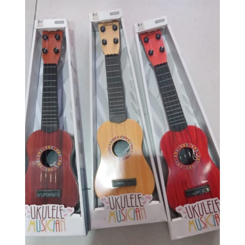 Jual Gitar Ukulele Senar 77 02 /Guitar Akustik Mini /Mainan Anak Alat ...