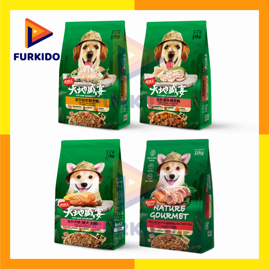 Jual KF Nature Gourmet Kitchen Flavor Dog Food Puppy Adult Antartic ...