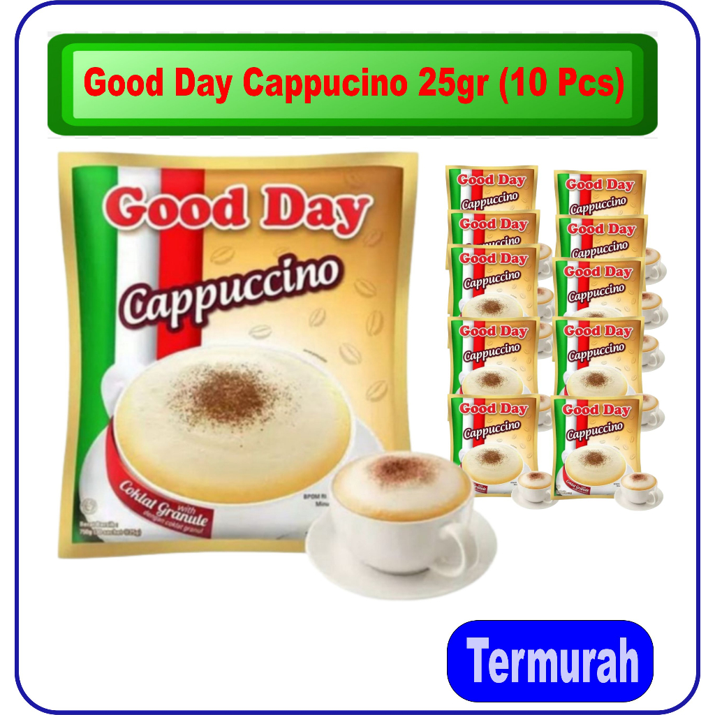 Jual Kopi Good Day Cappuccino ( 10 Sachet / Renceng ) | Shopee Indonesia