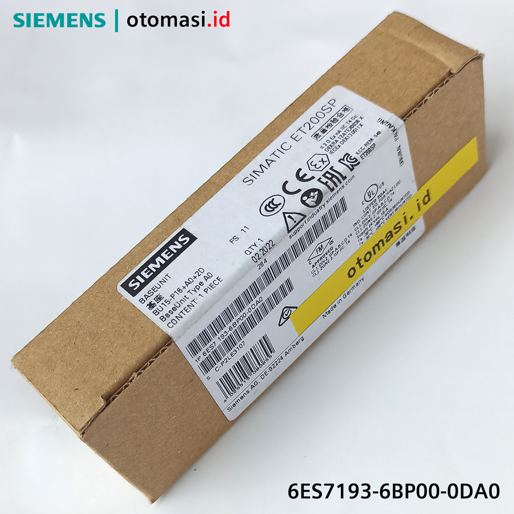 Jual 6ES7193-6BP00-0DA0 Base Unit PLC SIemens Simatic ET 200SP, A0, new ...