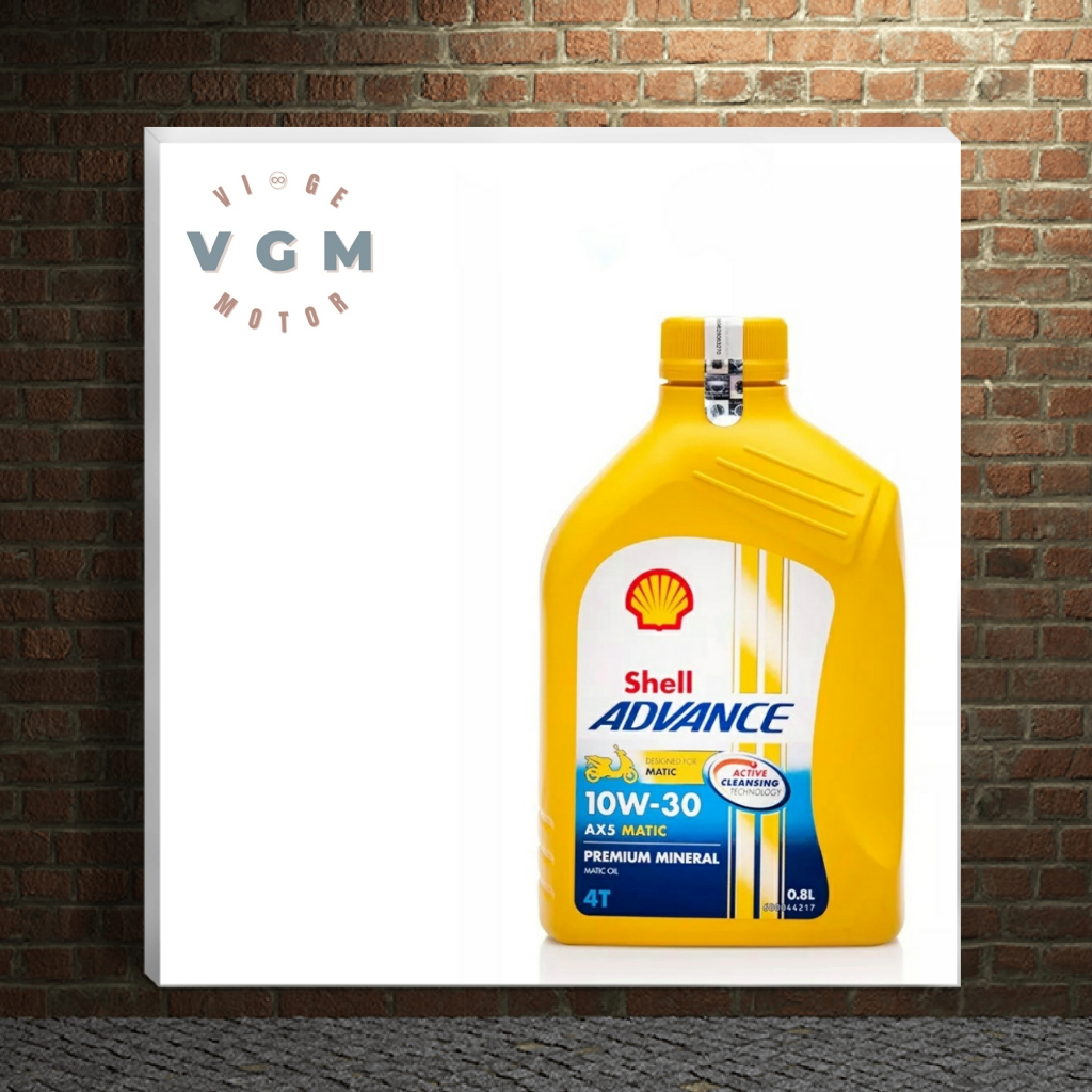 Jual (VGM) SHELL Advance AX5 Matic 10W-30 0.8L || oli motor | Shopee ...