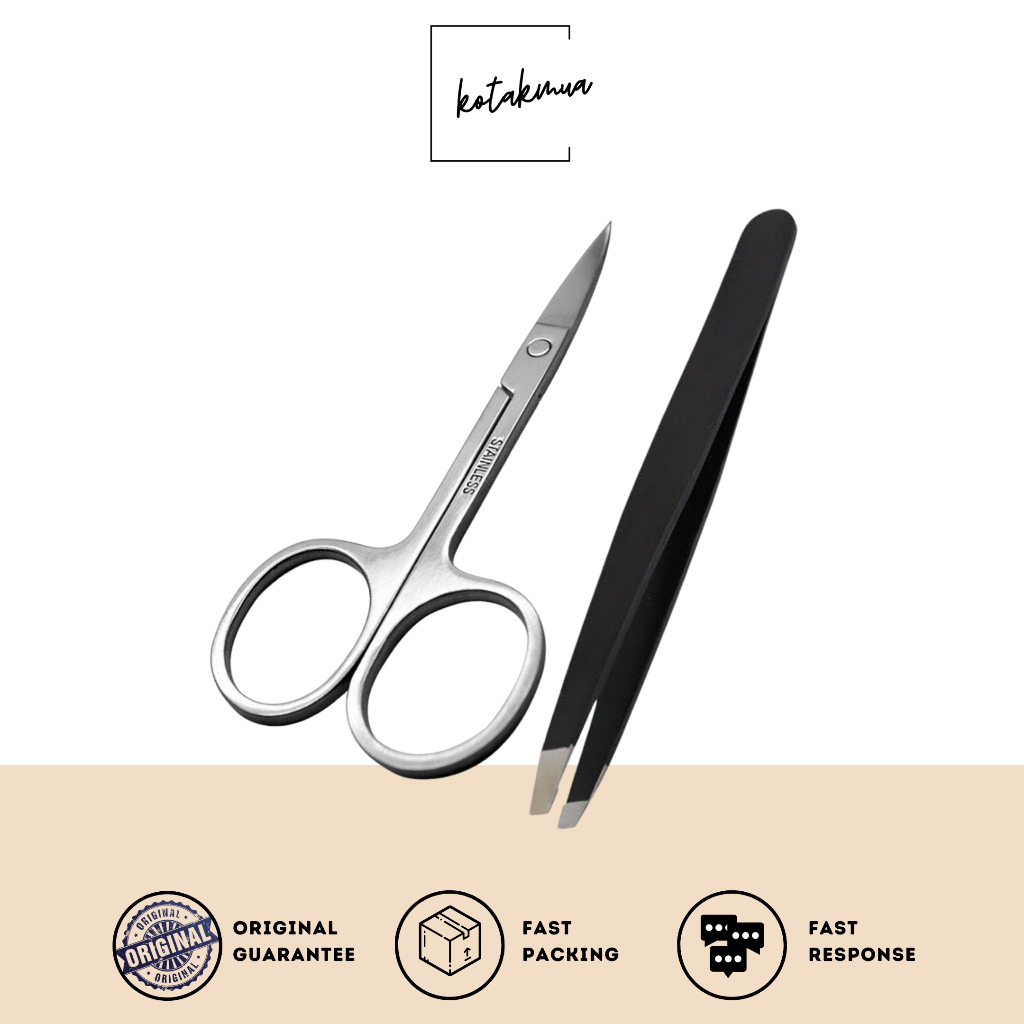 Jual GUPI SET / Gunting Mini / Pinset Alis dan Bulumata | Shopee Indonesia