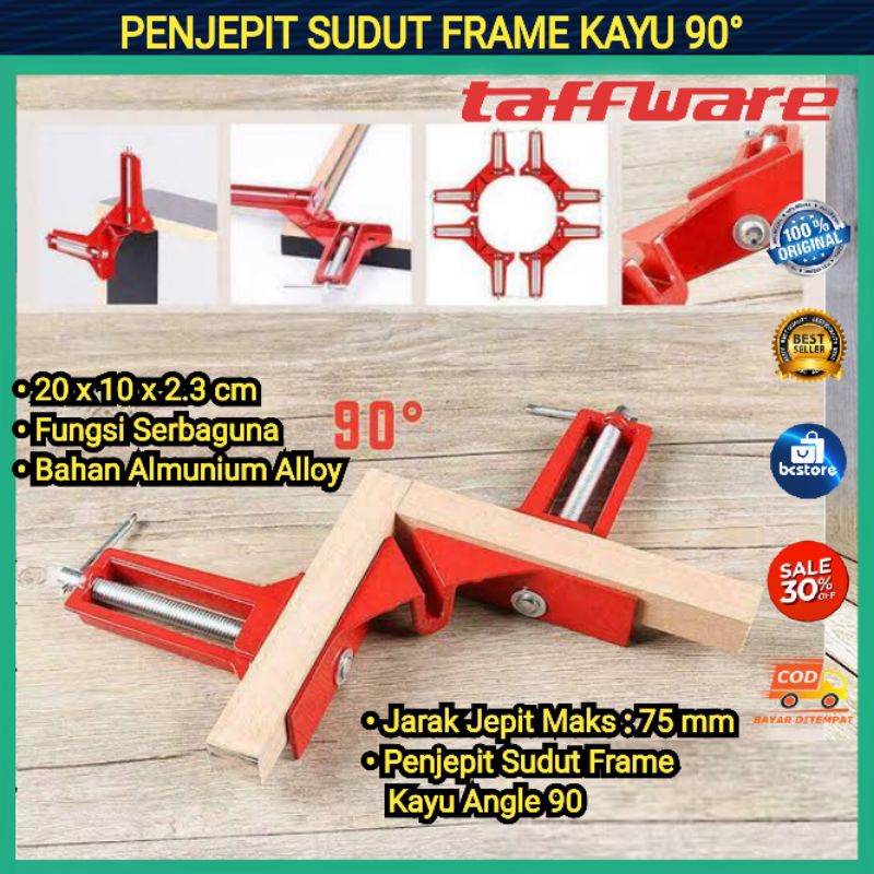 Jual Clamp Penjepit Sudut Frame Kayu Angle 90 Derajat 75mm Clamp Corner ...