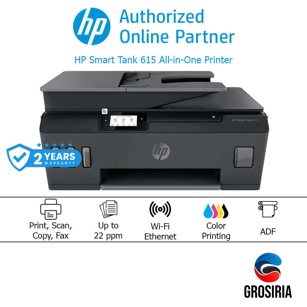 Jual HP Smart Tank 615 All in One Printer / Copy / Scan / Wifi (Y0F71A ...