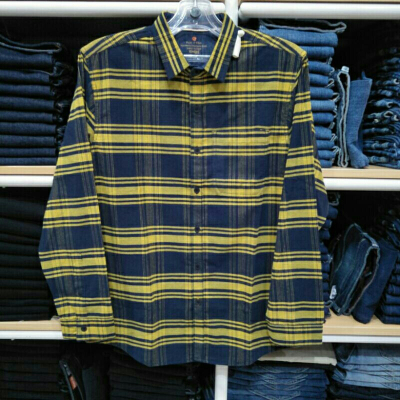 Jual EMBA kemeja semi jaket pria lengan panjang original brand emba ...