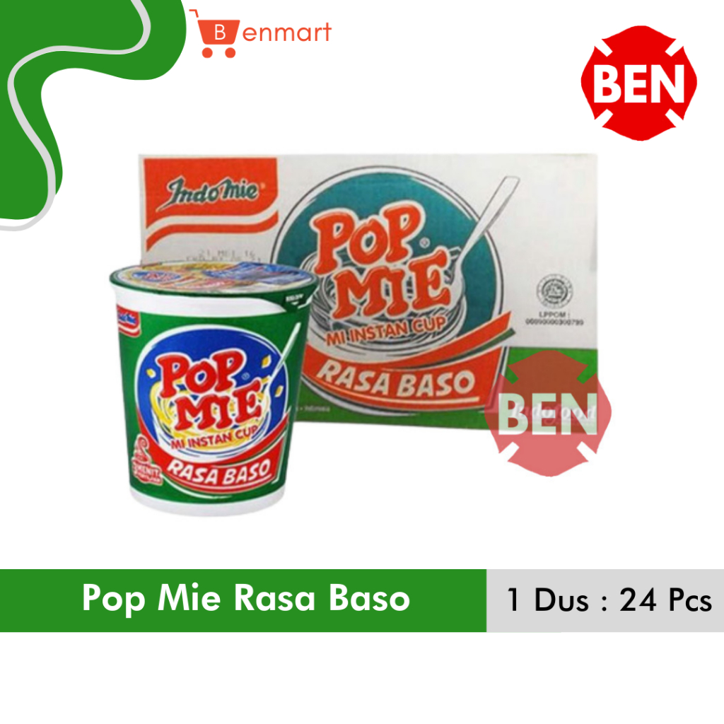 Jual Pop Mie Rasa Baso 1 Dus 24 Pcs Cup - Popmie Mie Instan Murah ...
