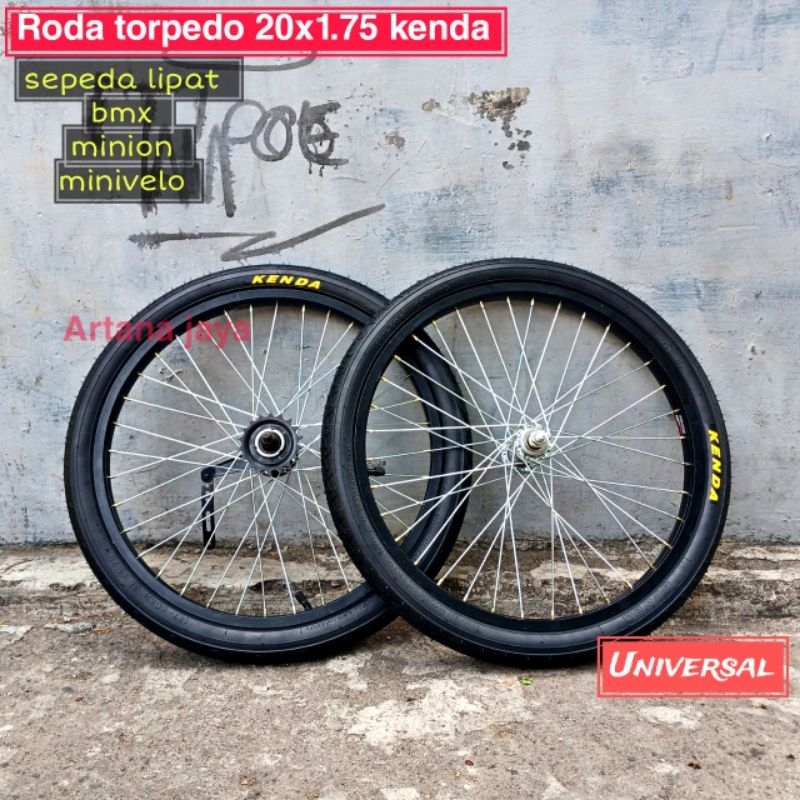 Jual Roda sepeda velg torpedo 20 x 1.75 kenda sudah di rakit tinggal ...