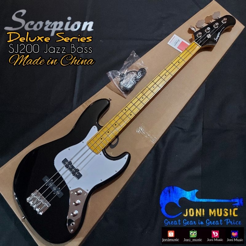 Jual Bass Scorpion Deluxe Series SJ200 Jazz Bass Original | Shopee ...