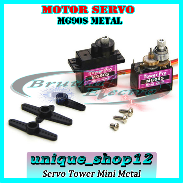 Jual Servo Mini Metal Tower Pro RC Robotik Micro Servo MG90S MG90 MG-90 ...