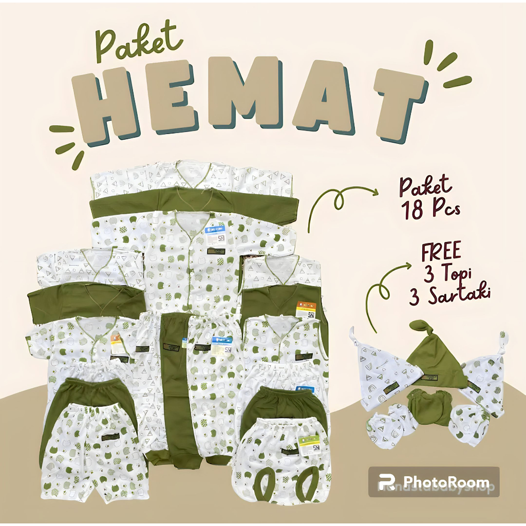 Jual 24 Pcs Baju Bayi baru lahir seri Olive Paket hemat Brojol Baby ...
