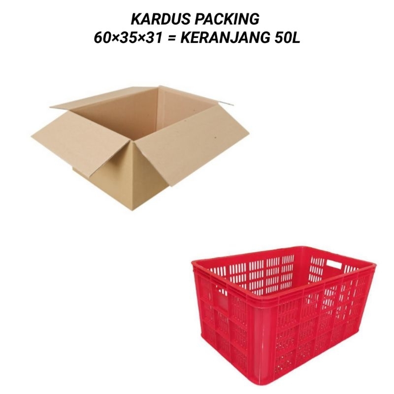 Jual KARDUS BESAR BOX PACKING KERANJANG 50L | Shopee Indonesia