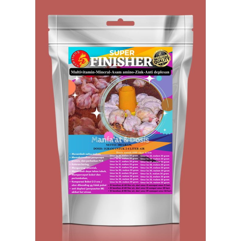 Jual SUPER FINISHER - Suplemen dan Vitamin ayam terbaik | Shopee Indonesia
