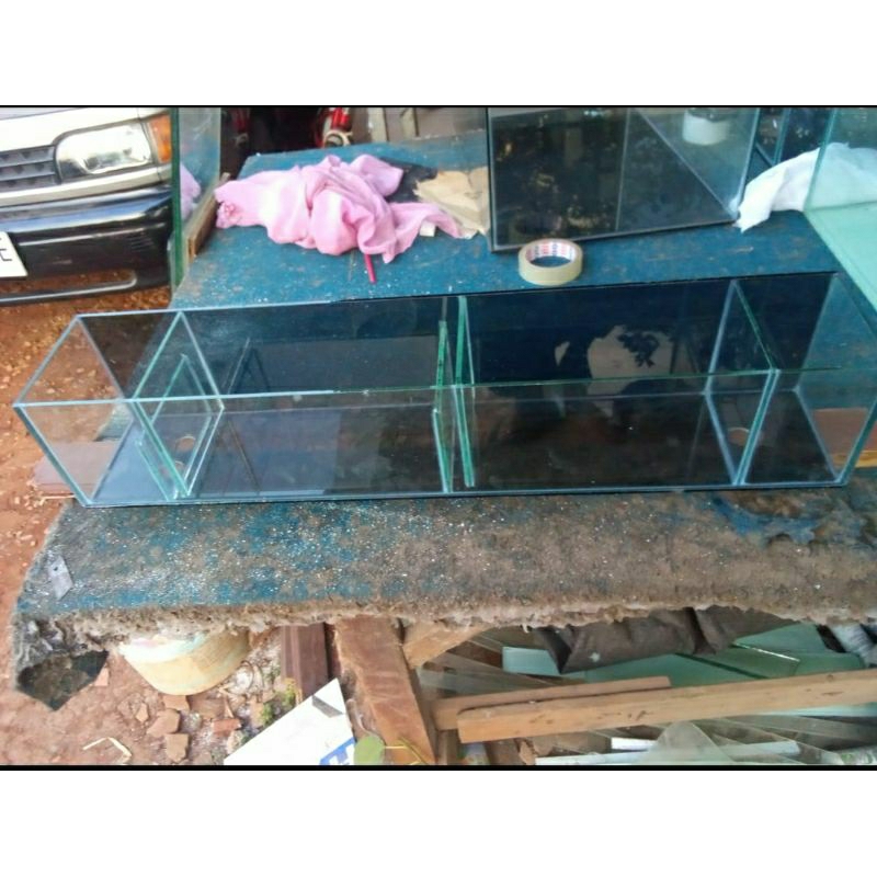 Jual filter talang aquarium 60x15x15 talang filter kaca aquarium filter ...