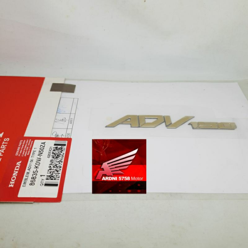 Jual EMBLEM ADV 150 STICKER STIKER LOGO TULISAN TIMBUL 3D GOLD EMAS ...